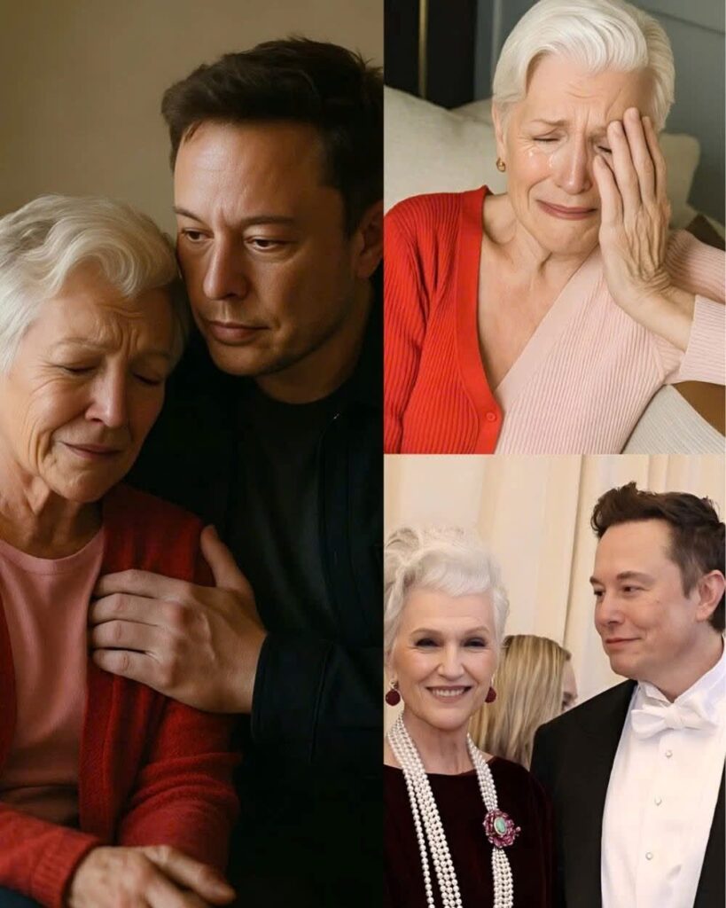 💔 SAD NEWS: Maye Musk was seen holding back tears as she whispered a ...