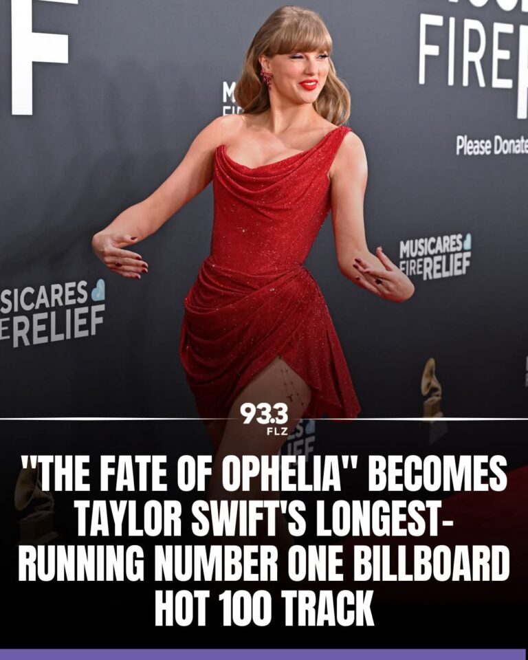Taylor Swift’s “The Fate of Ophelia” returns to number one on the ...