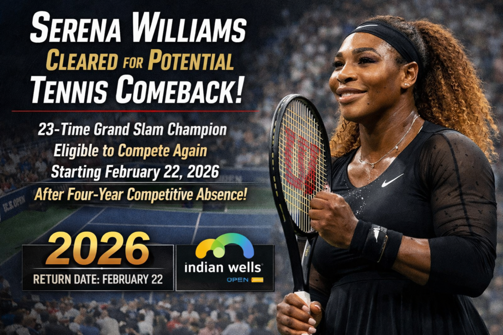 Serena Williams Cleared for Potential Tennis Comeback as 23-Time Grand ...